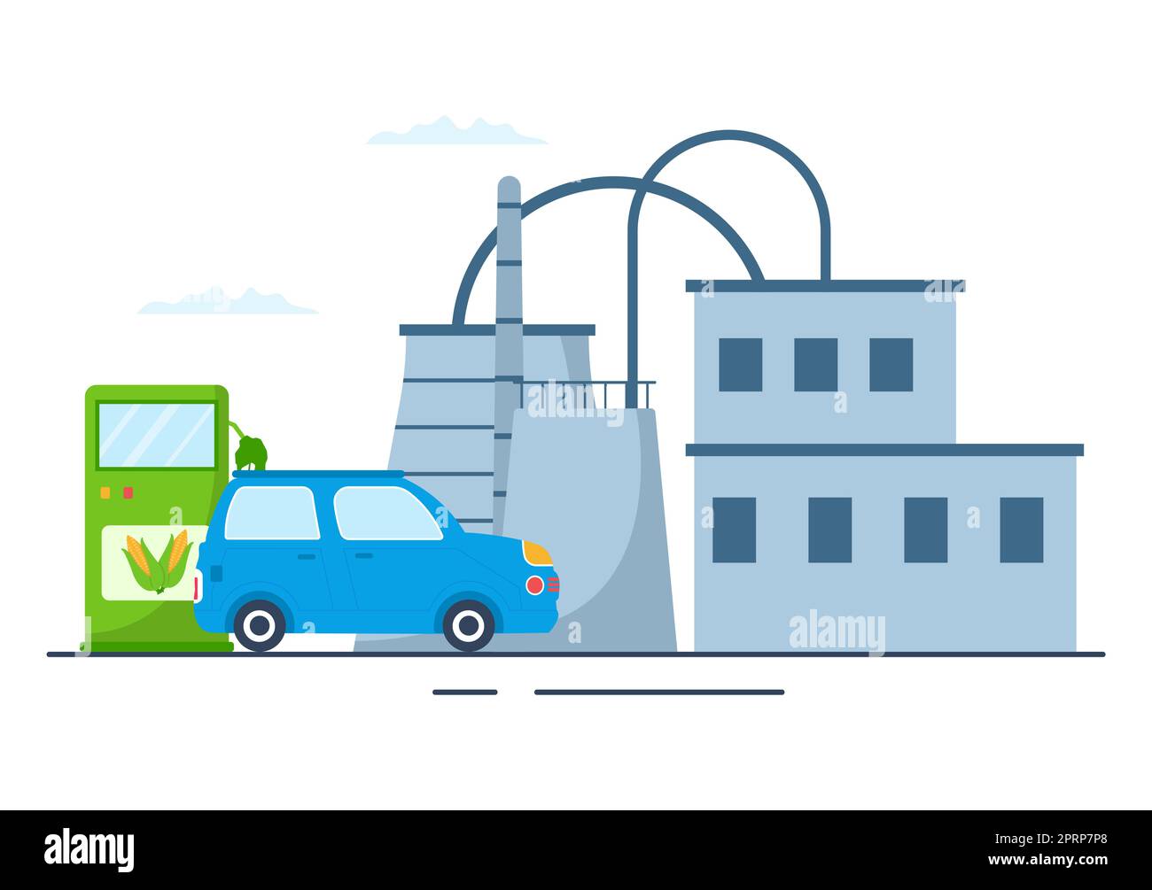 Biofuel Life Cycle of Natural Materials and Plants with Green Barrels ...