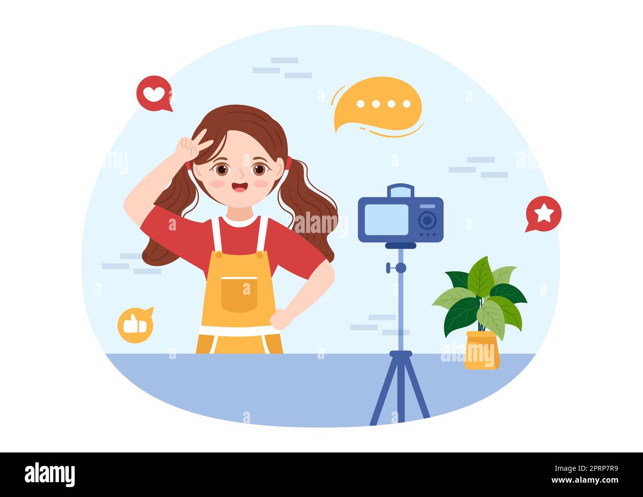 Celebrity Influencer with Posts on Internet for Advertising Marketing ...