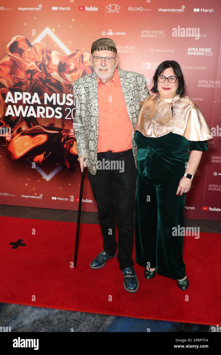 Sydney, Australia. 27th April 2023. Glenn A. Baker and Julia Newbould ...