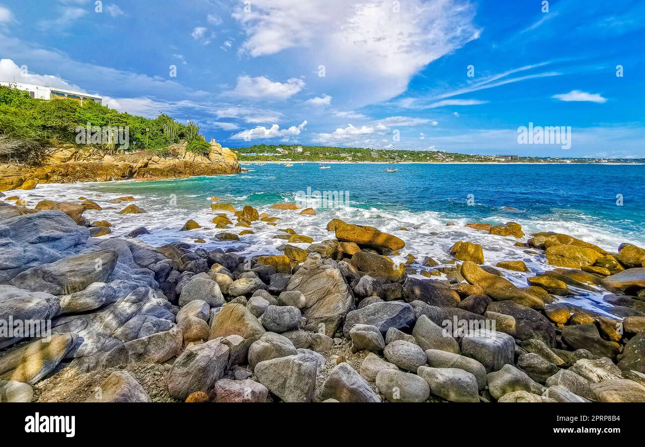 Extremely beautiful huge big surfer waves rocks cliffs stones and ...