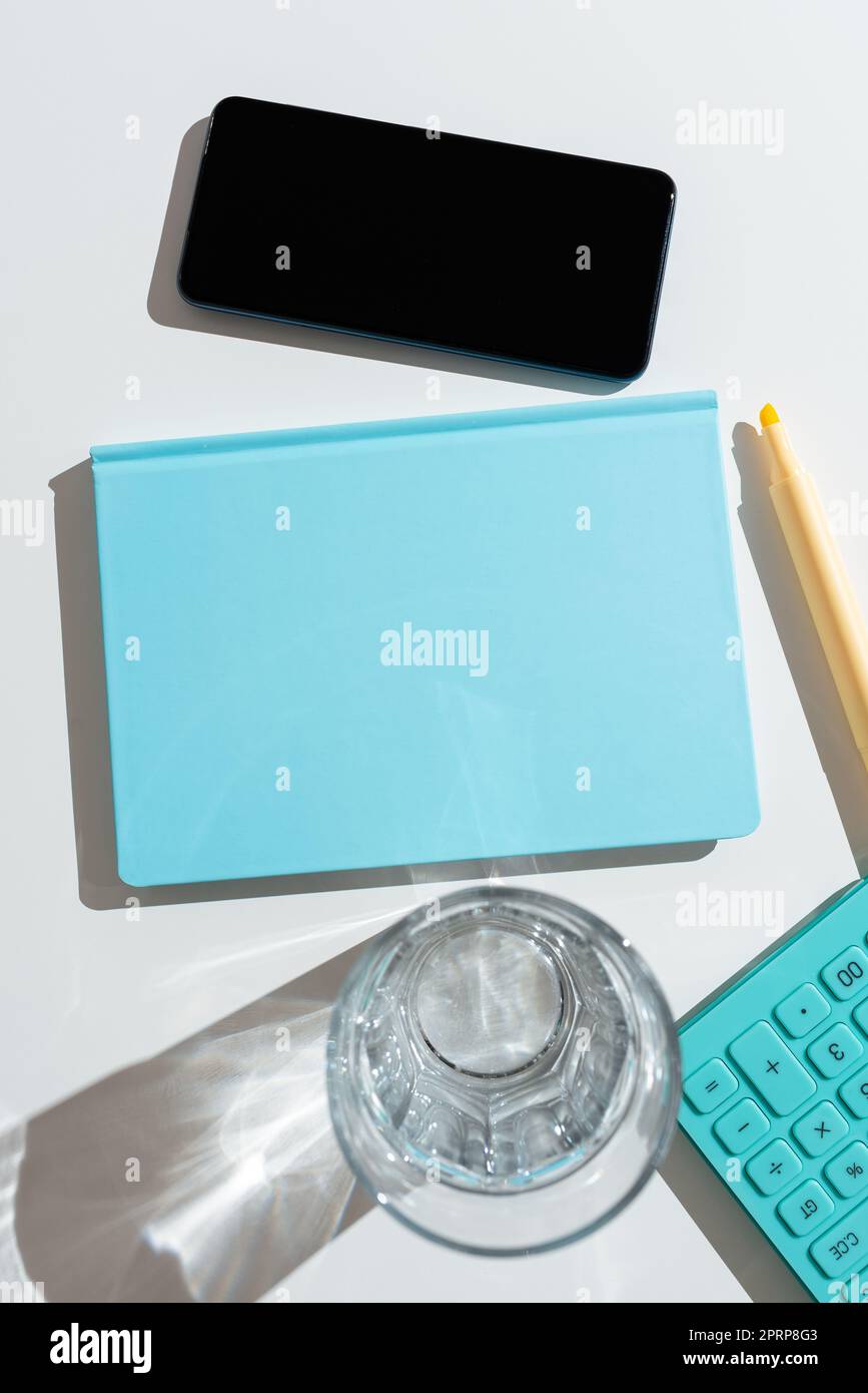 Multiple Assorted Collection Office Stationery Photo Placed Over Table ...