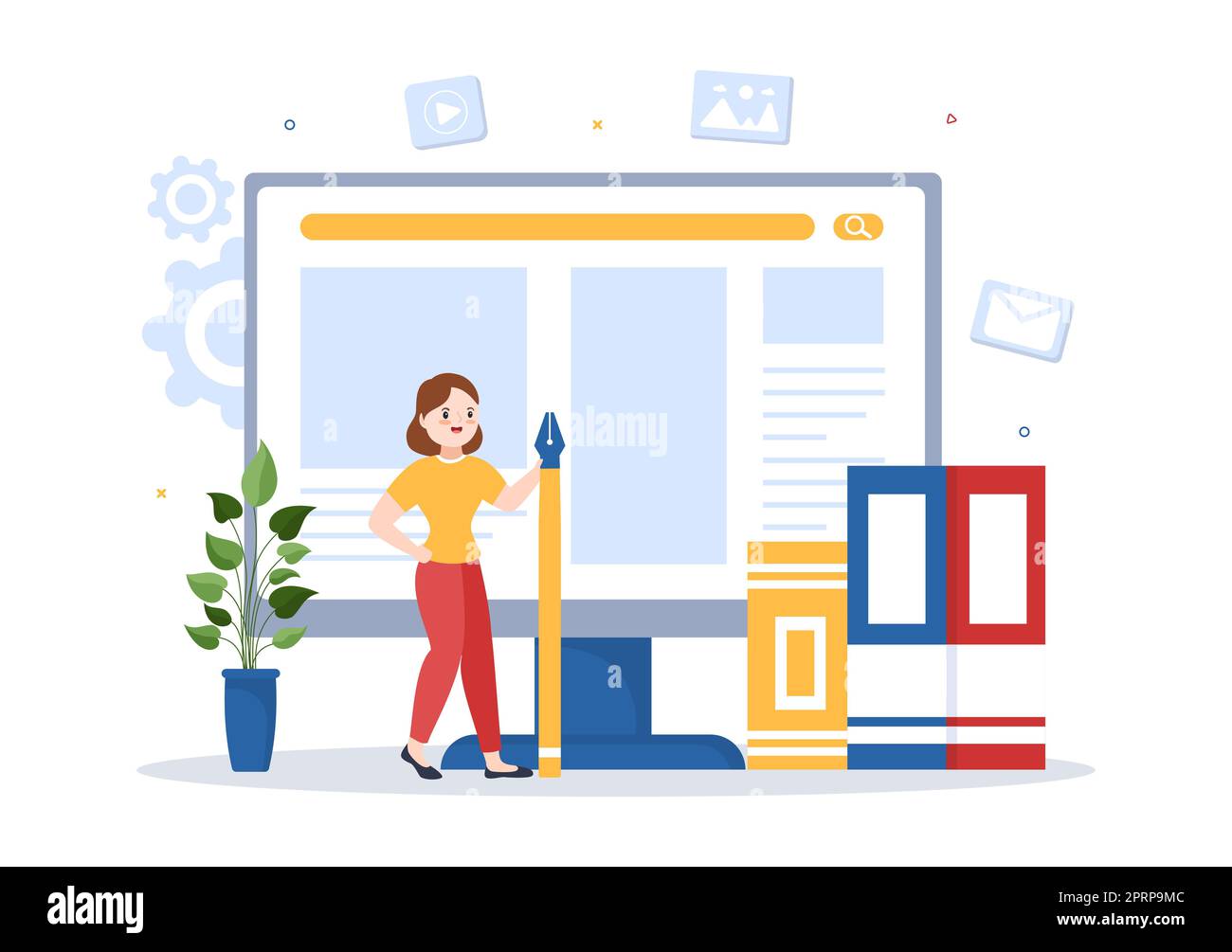 Digital Publishing Content Blog Marketing Writing for Social Media or ...