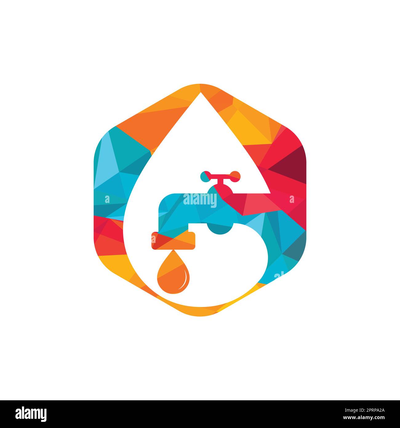 Plumbing vector logo design business template. Illustration of faucet ...