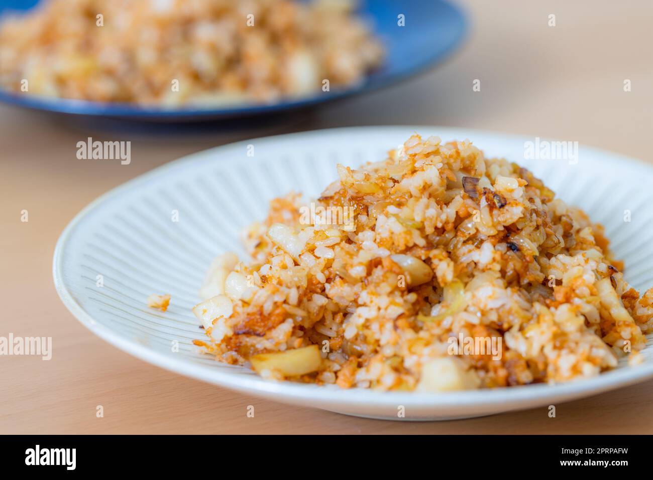 Homemade chinese fry rice on plate Stock Photo - Alamy