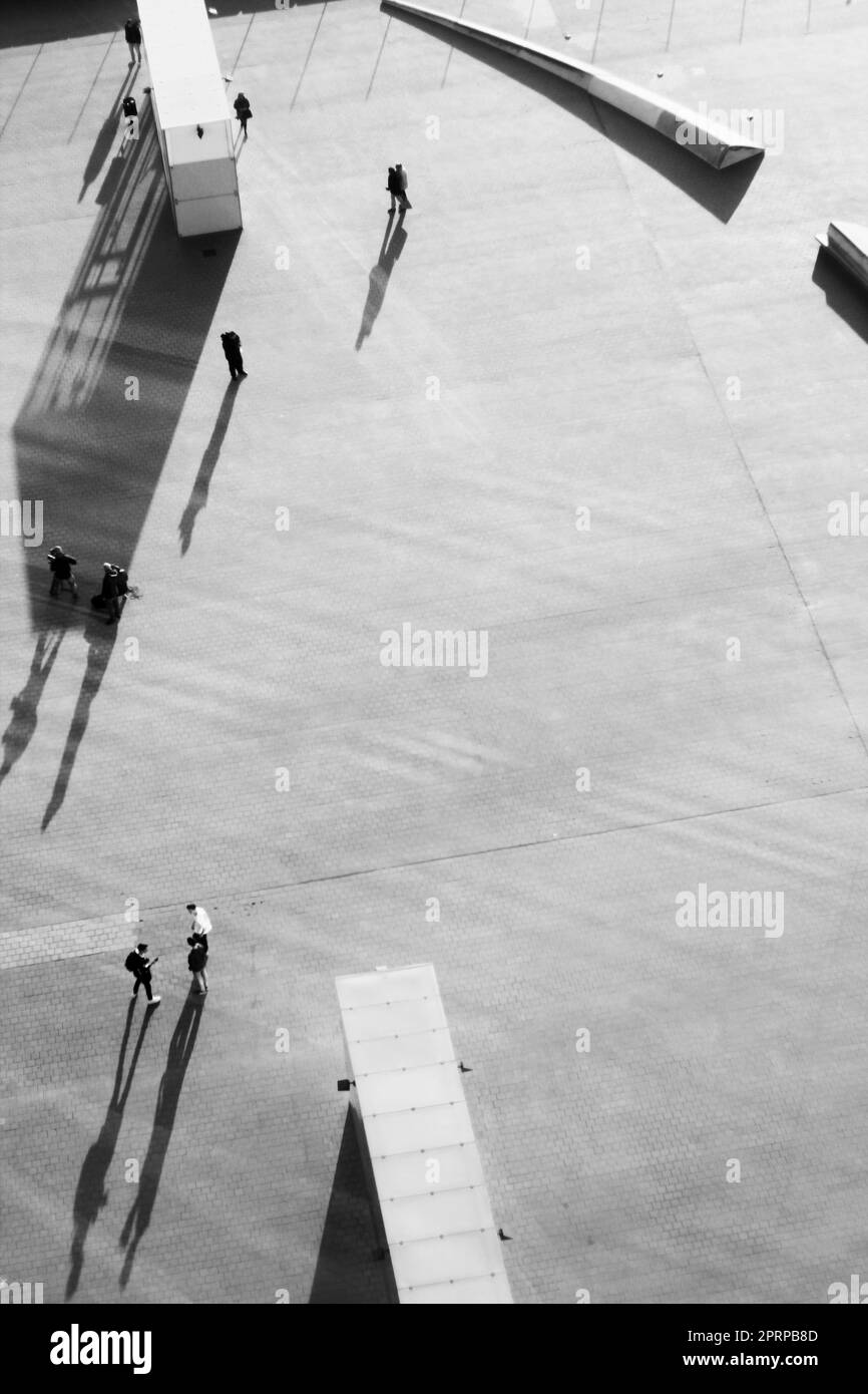 People top view Black and White Stock Photos & Images - Alamy