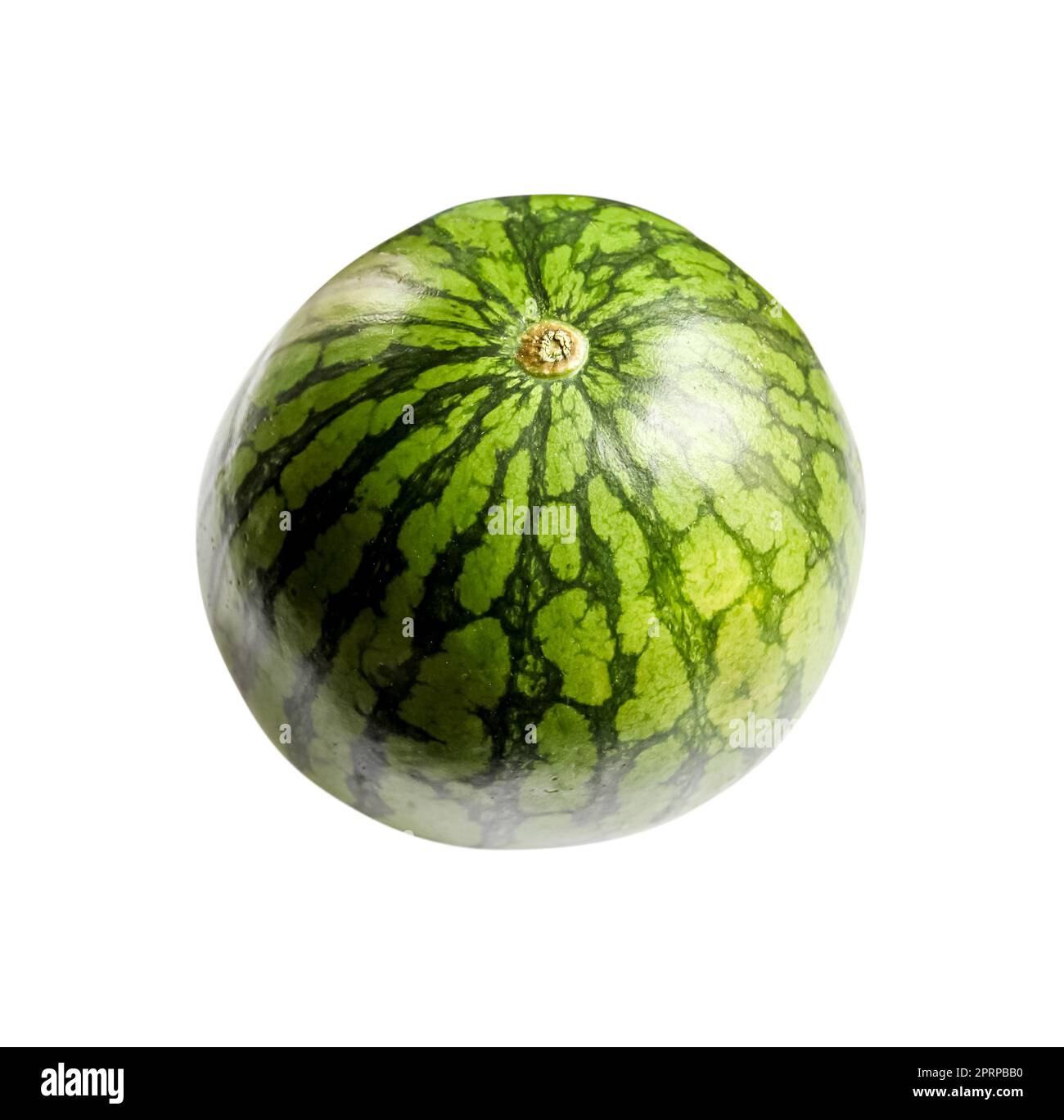 Whole fresh watermelon isolated on white background Stock Photo - Alamy