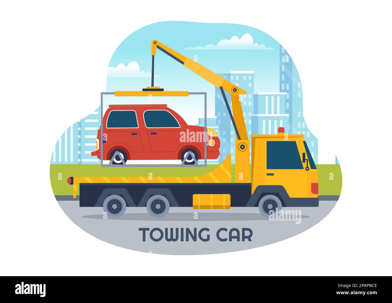 Auto Towing Car Using a Truck with Roadside Assistance Service in ...