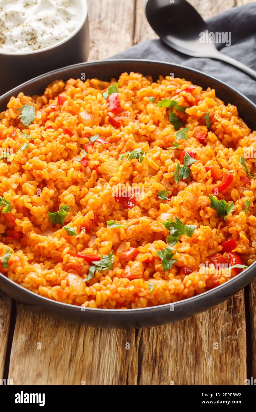 Turkish style bulgur pilaf is a classic hearty and healthy side dish ...