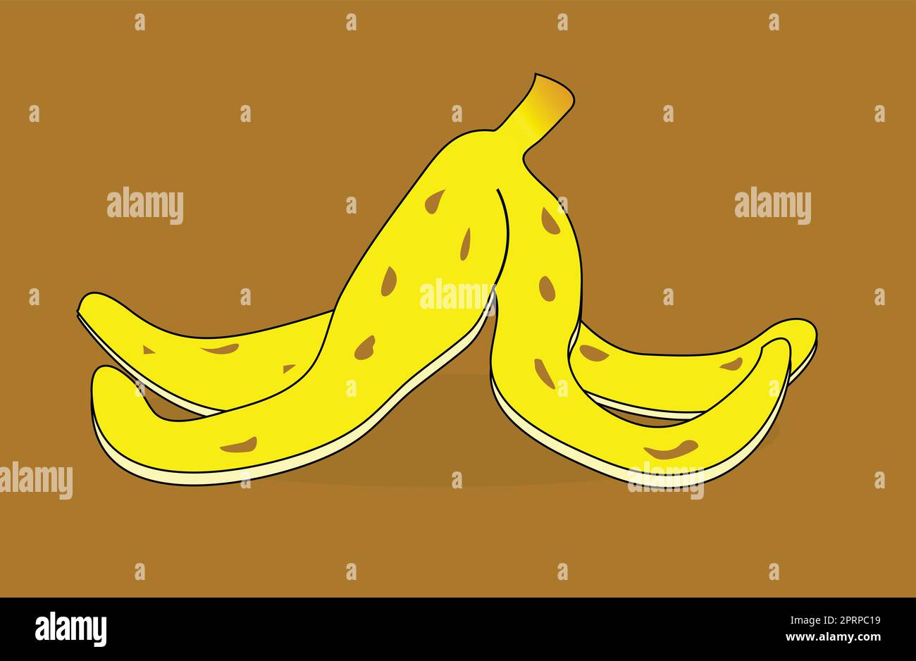 Cartoon Banana Skin Stock Vector Image & Art - Alamy