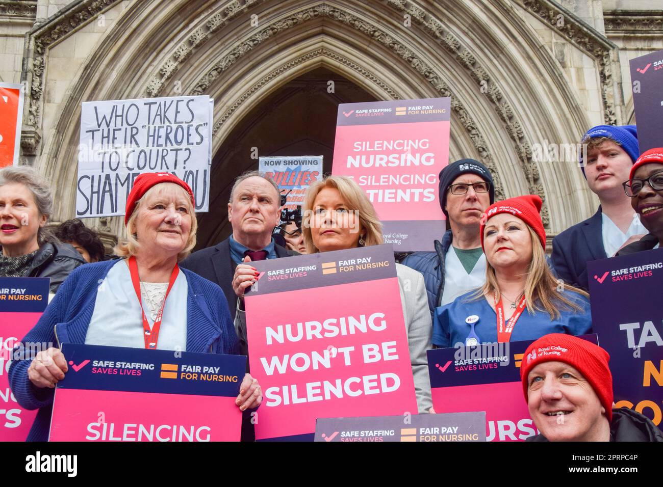 London, UK. 27th April 2023. Royal College of Nursing general secretary ...