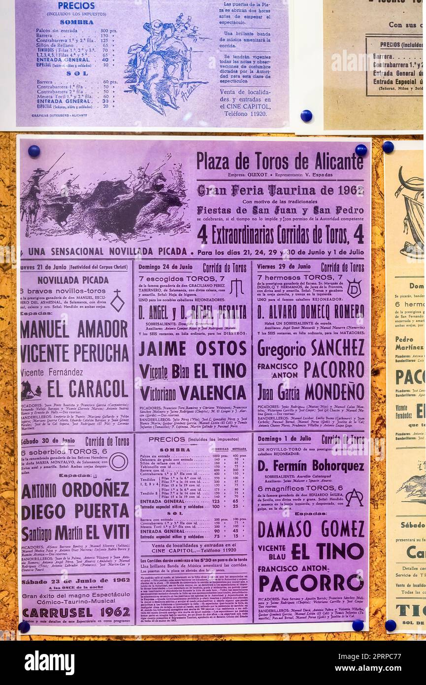 Paper Clips Bullfighting Museum, Alicante, Spain Stock Photo - Alamy