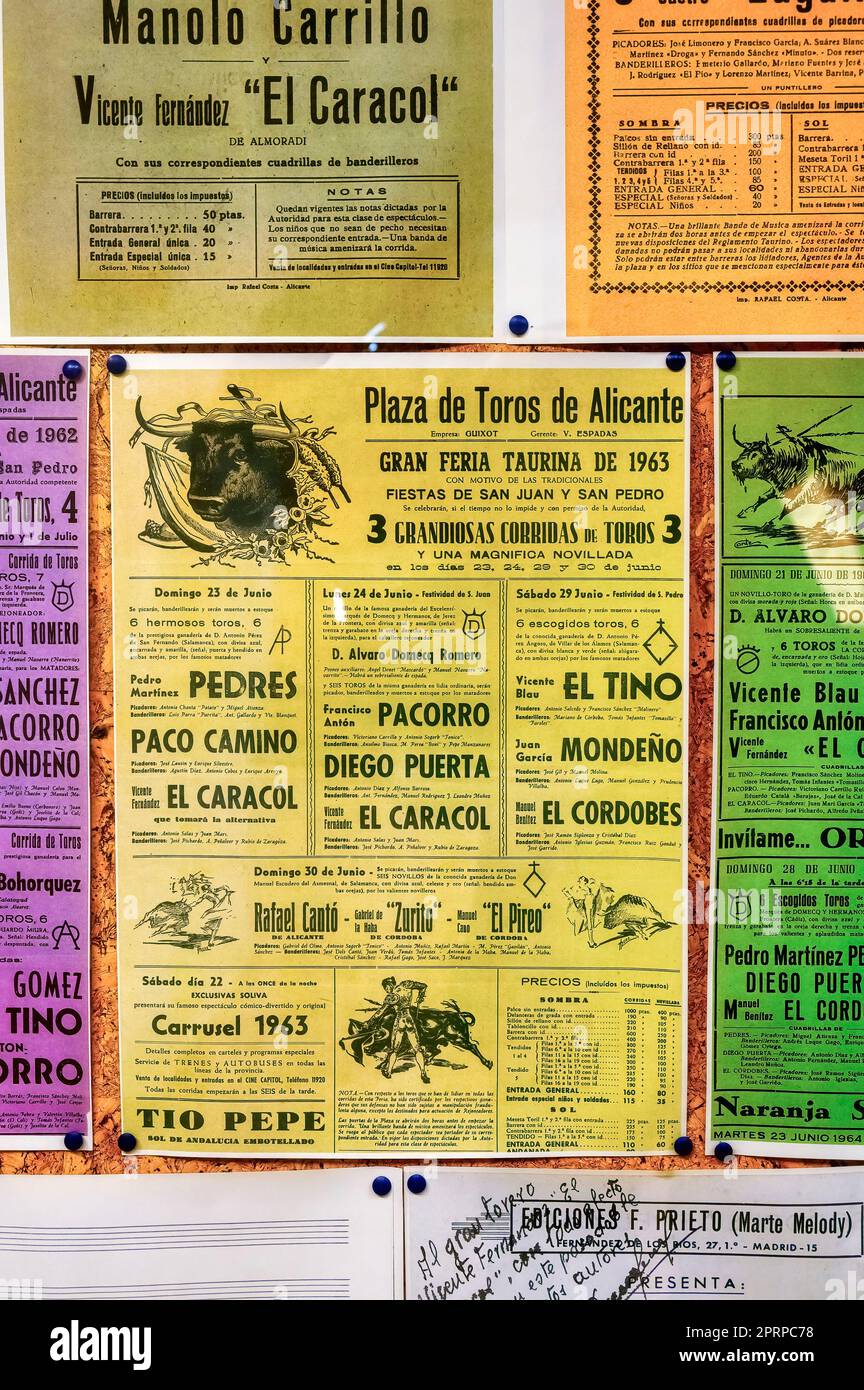 Paper Clips Bullfighting Museum, Alicante, Spain Stock Photo - Alamy
