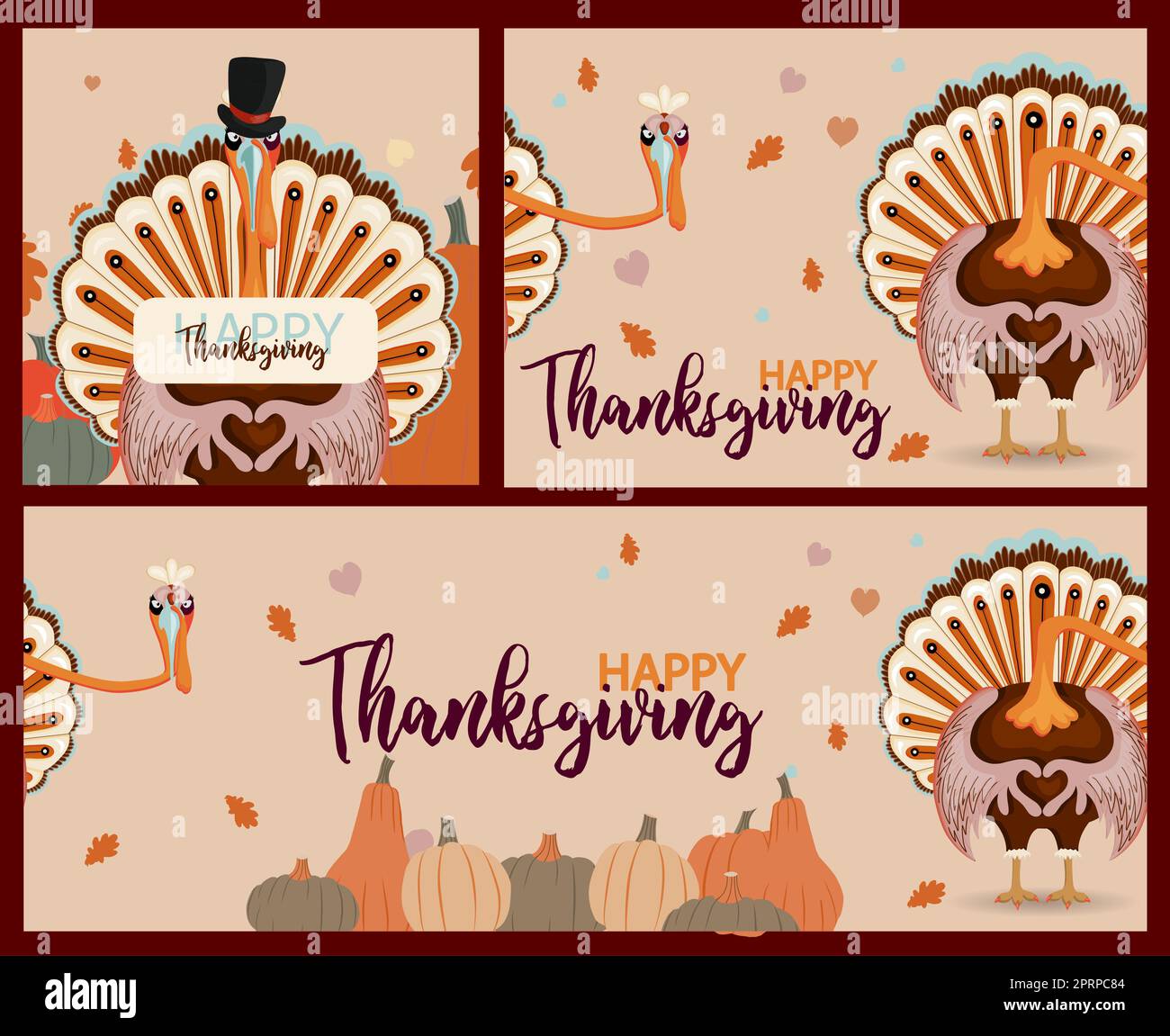 Cute Thanksgiving Turkey Background