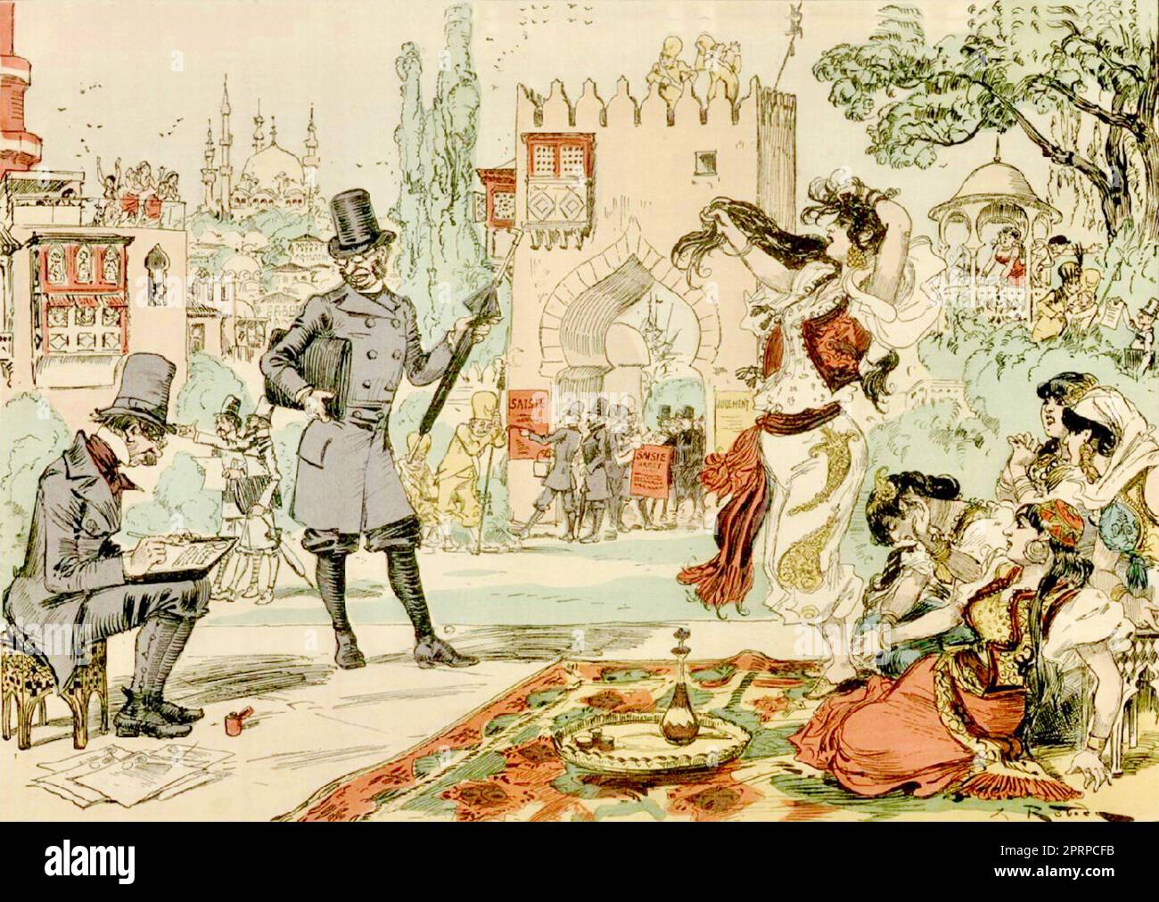 Albert Robida - Movable and Immovable Seizure of the Seraglio by the ...