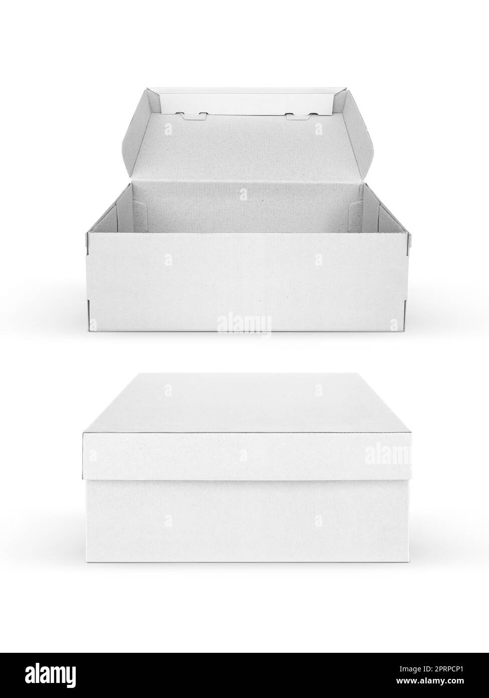 Blank package Box. Isolated on white background Stock Photo - Alamy