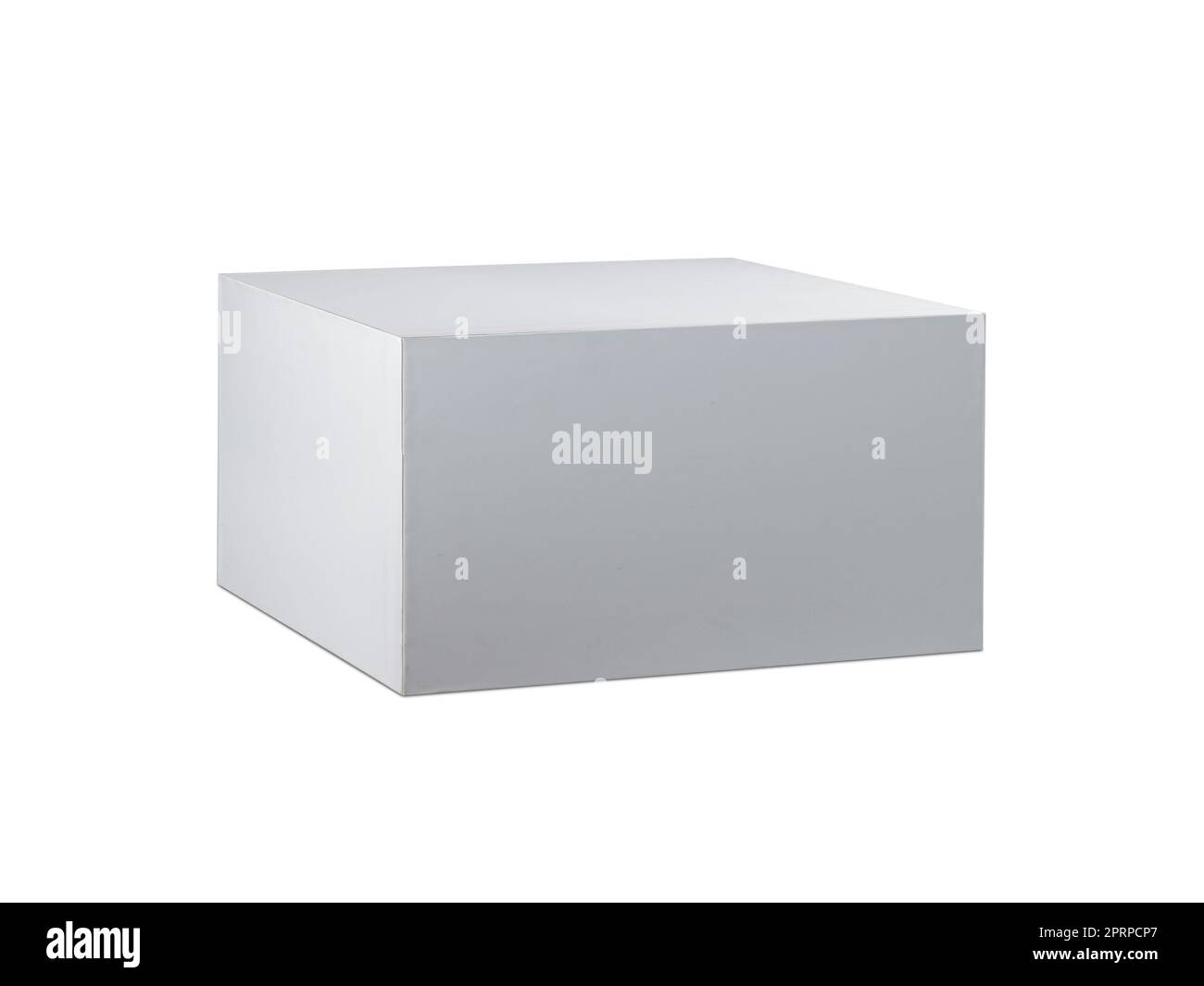 Blank package Box. Isolated on white background Stock Photo - Alamy