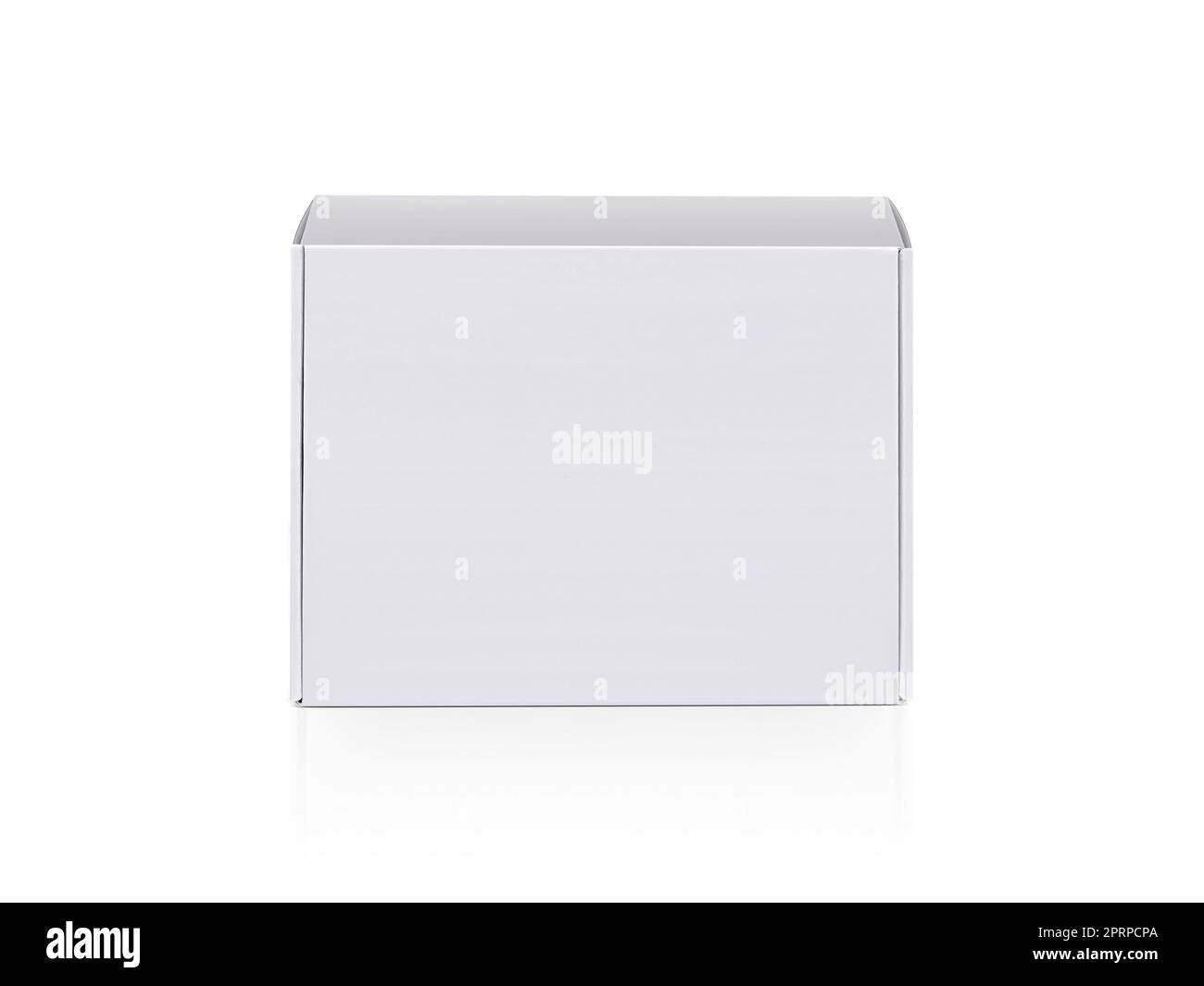 Blank package Box. Isolated on white background Stock Photo - Alamy