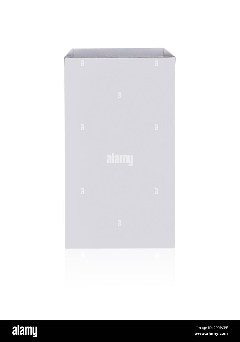 Blank package Box. Isolated on white background Stock Photo - Alamy
