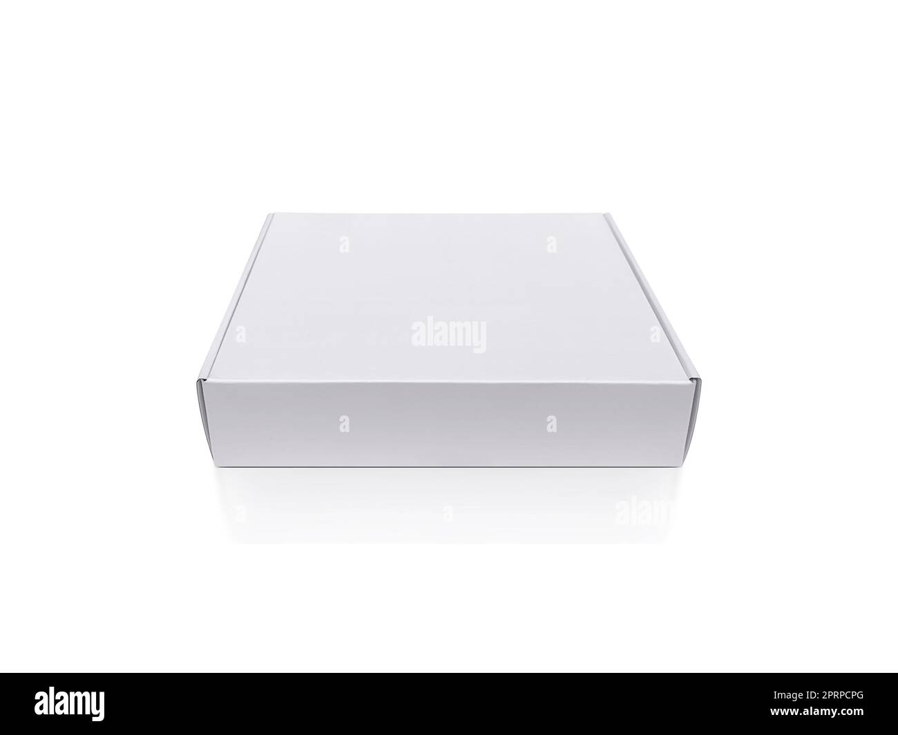 Blank package Box. Isolated on white background Stock Photo - Alamy