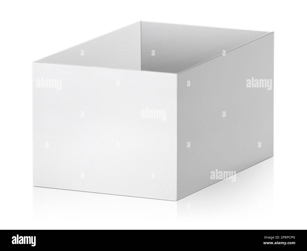 Blank package Box. Isolated on white background Stock Photo - Alamy