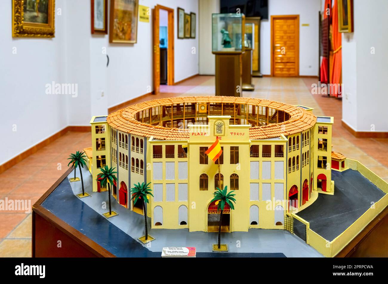 Bullring model, Bullfighting Museum, Alicante, Spain Stock Photo - Alamy