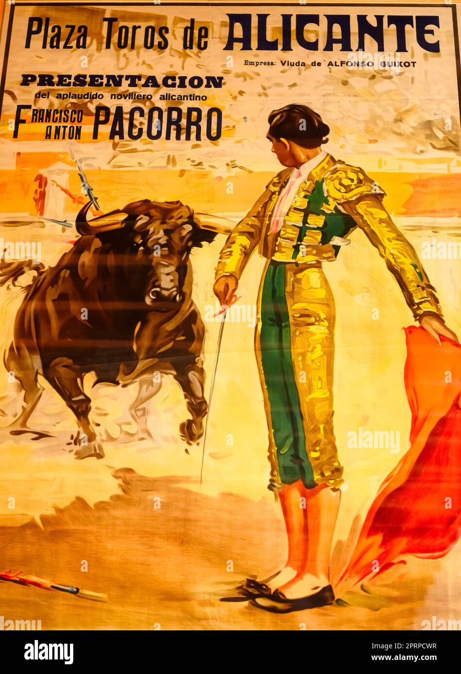 Old bullfighting poster hi-res stock photography and images - Alamy