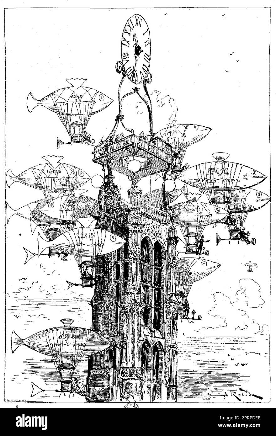 Albert robida illustation hi-res stock photography and images - Alamy