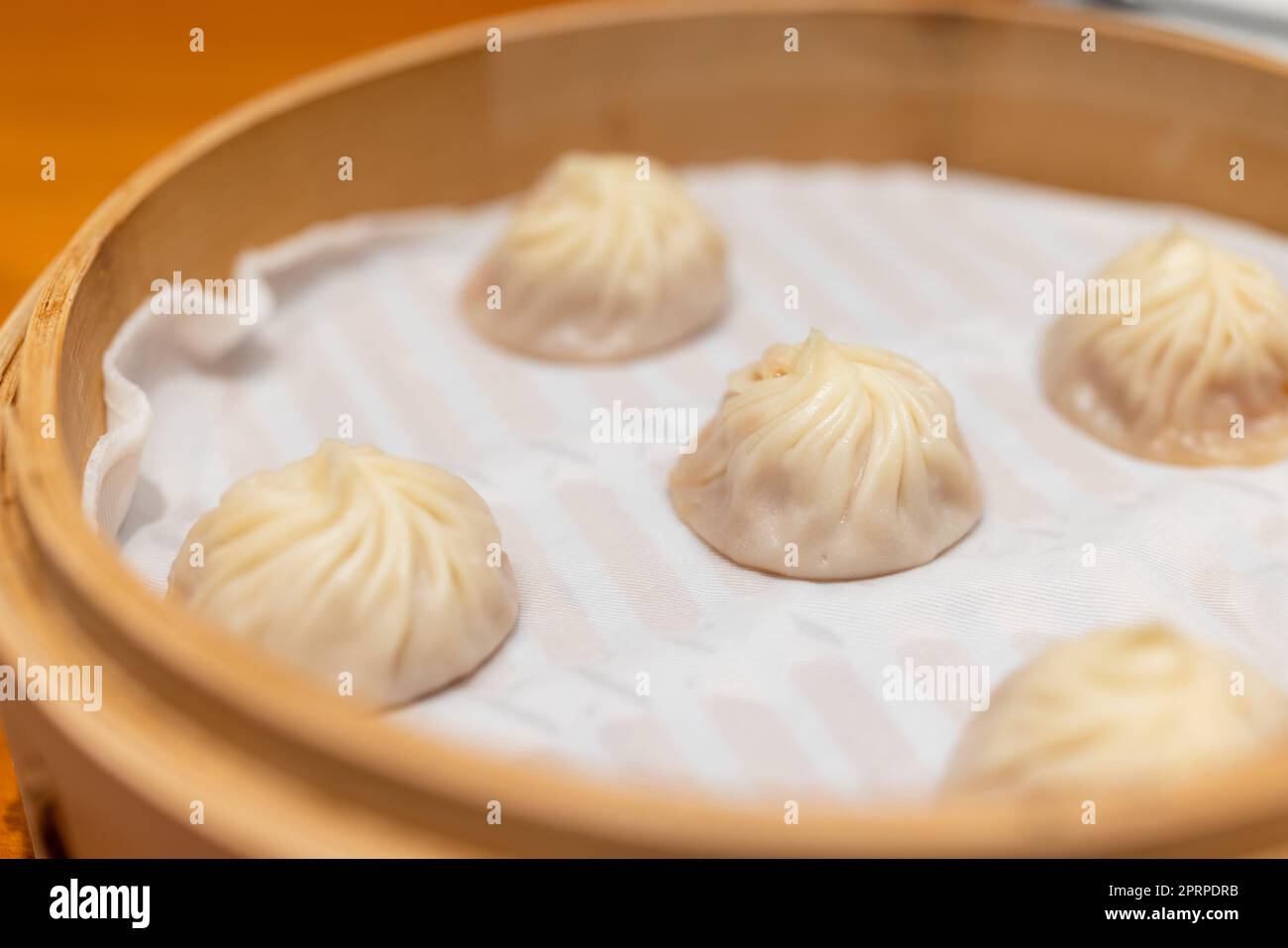 Chinese style steamed soup bun in restaurant Stock Photo - Alamy