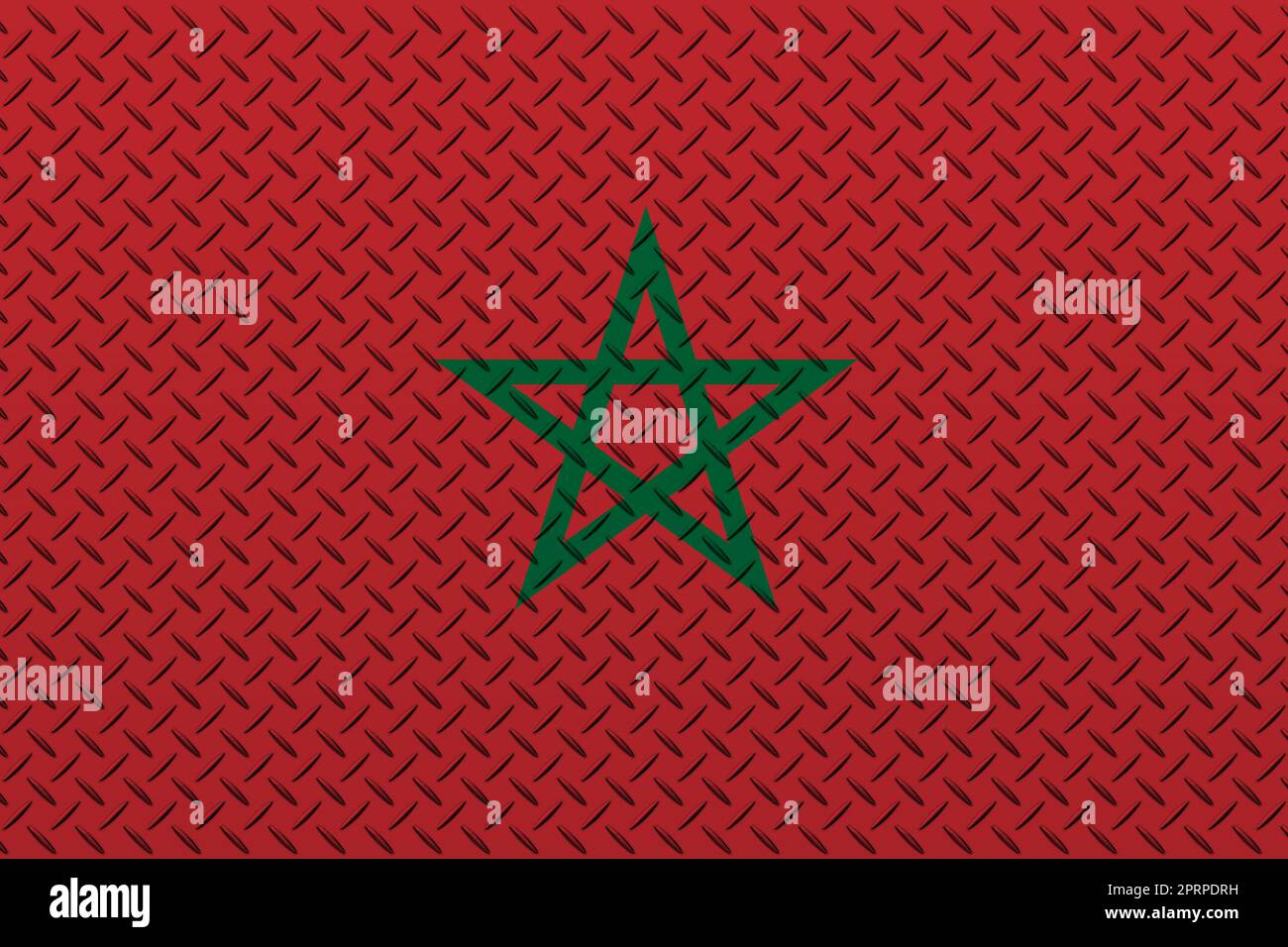 3D Flag of Morocco on a metal wall background Stock Photo - Alamy