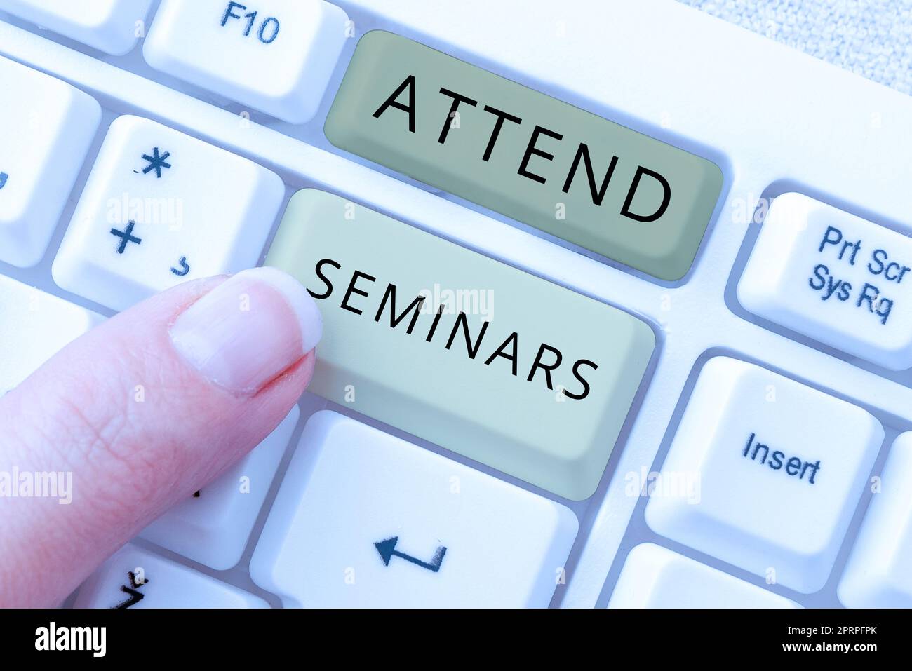 Sign displaying Attend Seminars, Business idea valuable useful and more ...