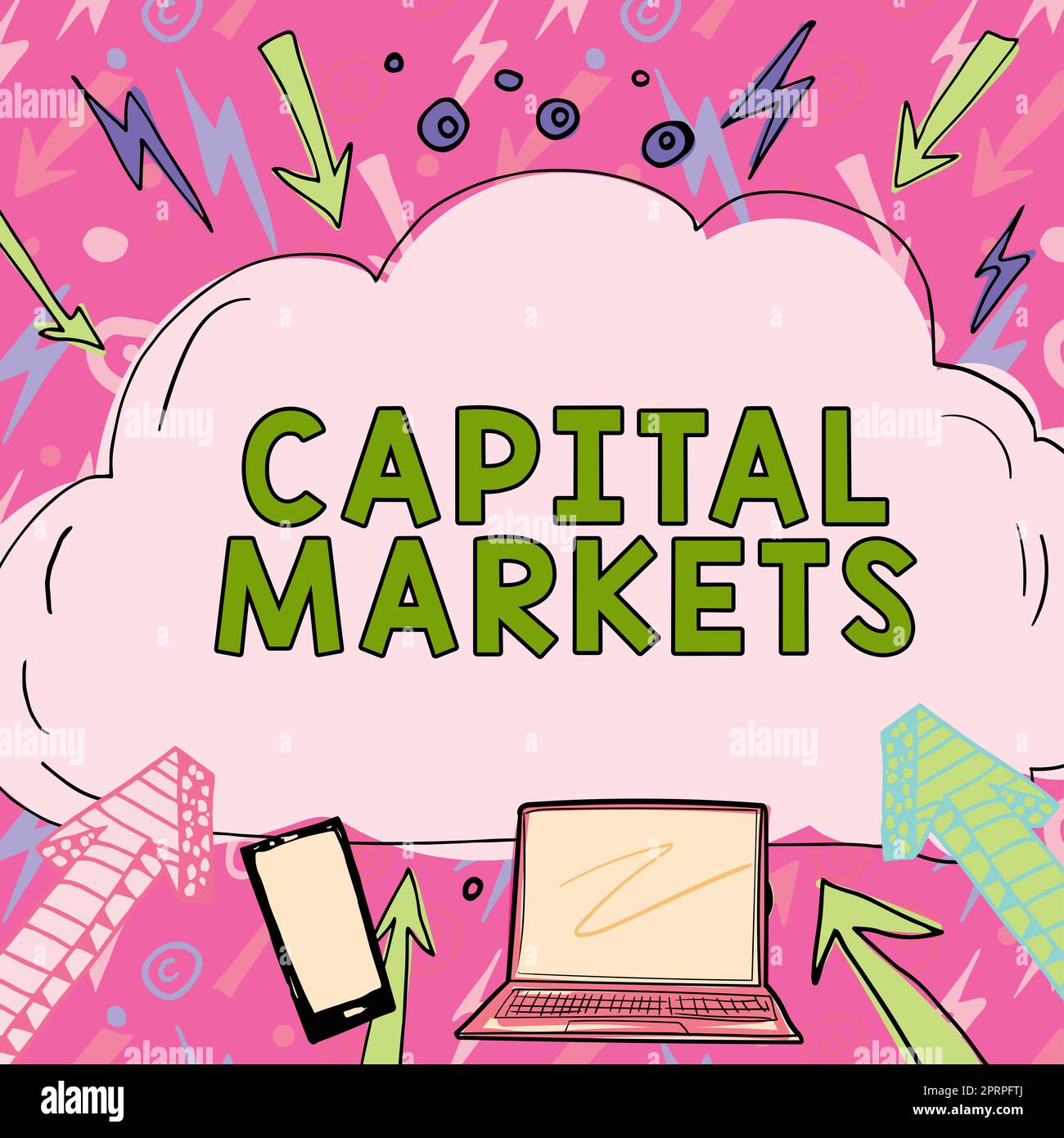 Text showing inspiration Capital Markets, Internet Concept buyers and ...