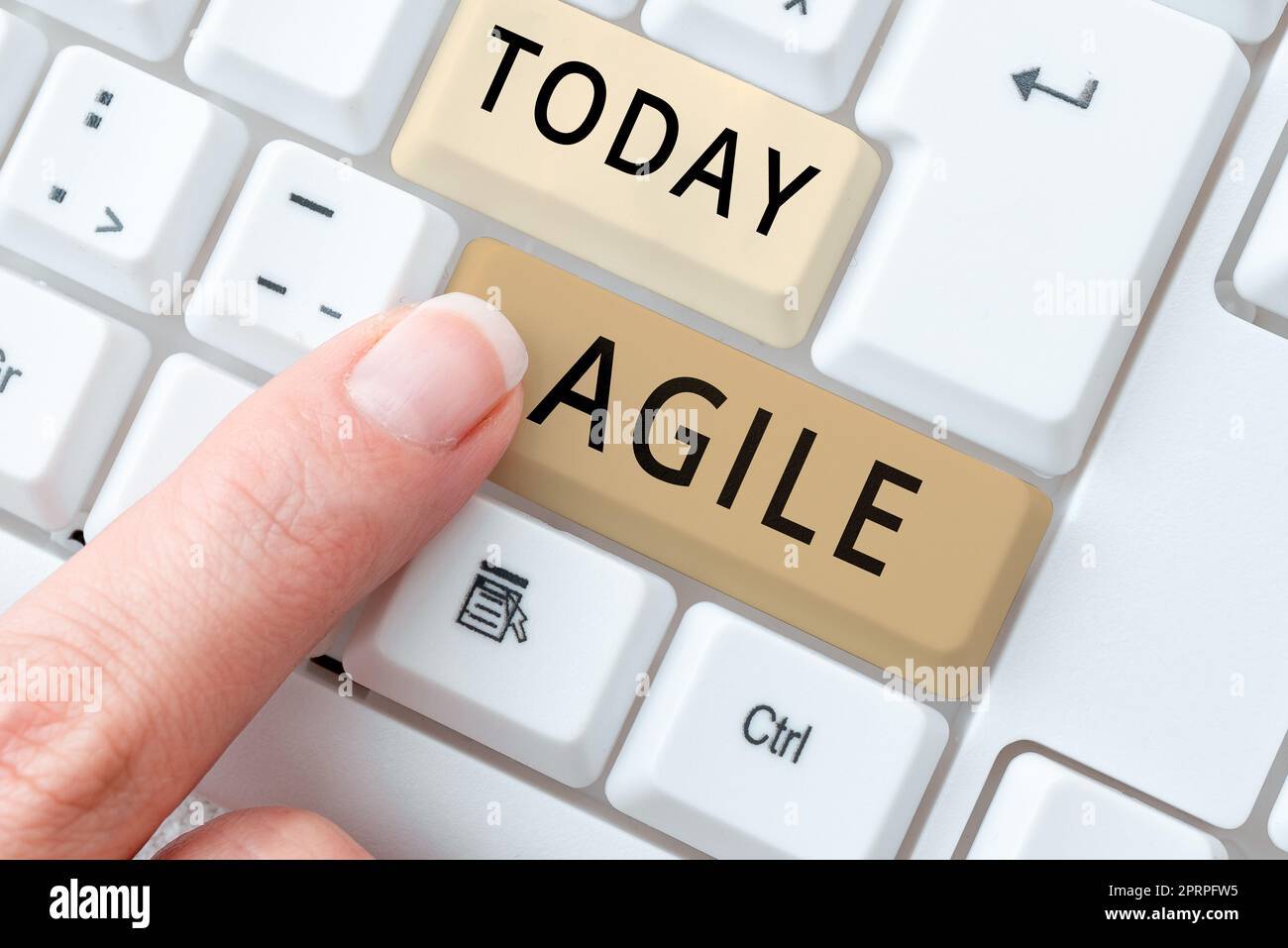 Hand Writing Sign Agile Business Idea Iterative Approach To Software Delivery Builds Software