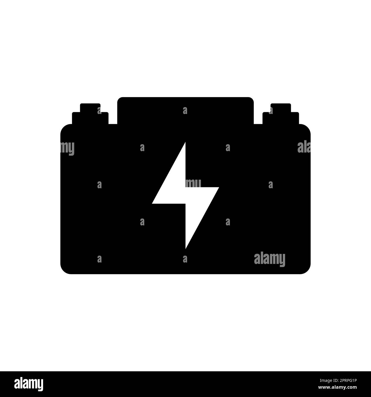 Car battery vector icon on white background Stock Vector Image & Art ...