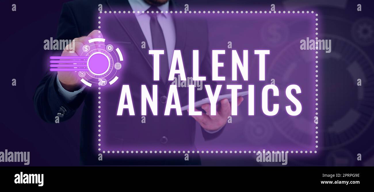 Conceptual caption Talent Analytics, Concept meaning the enhancement of ...