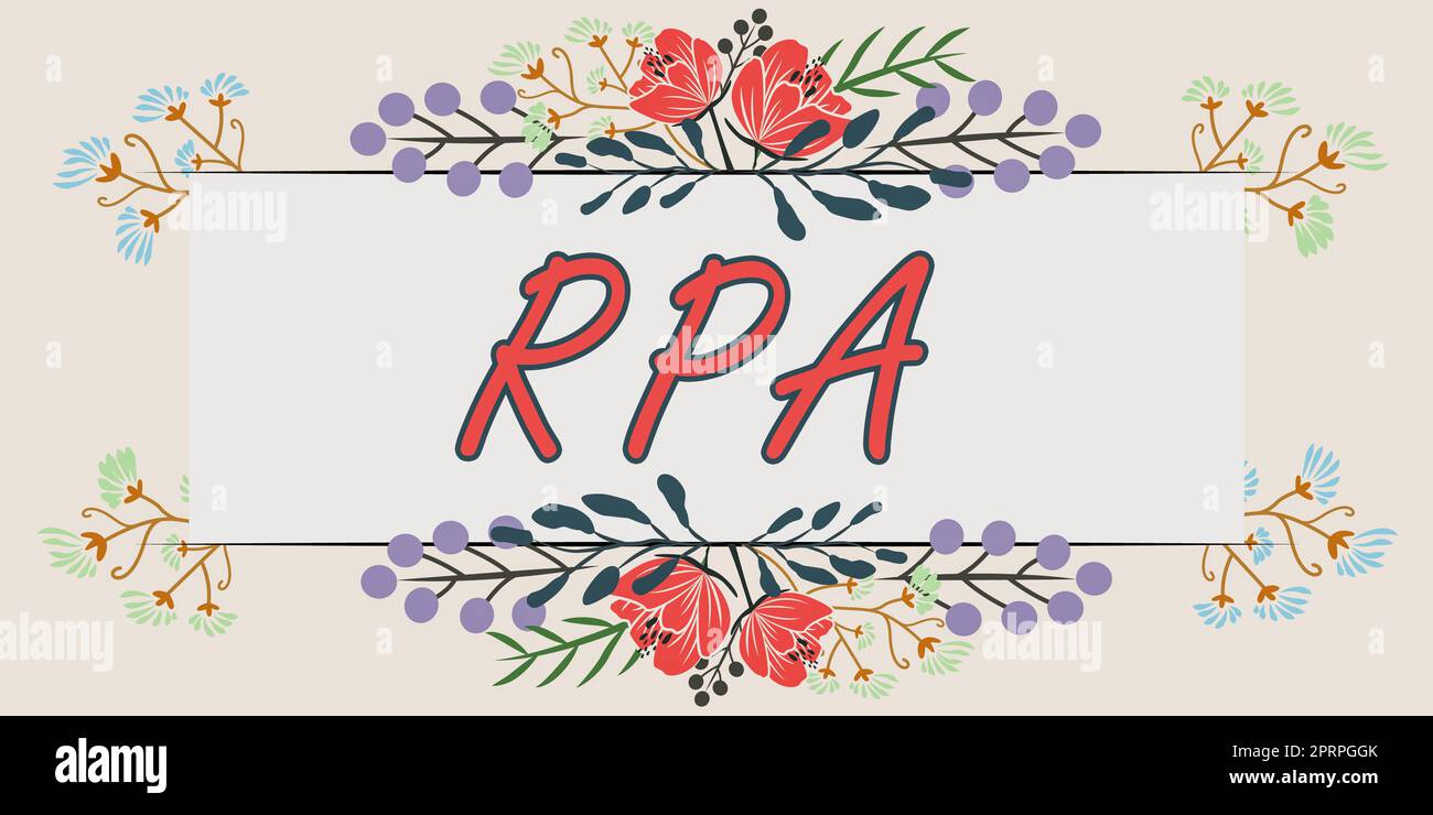 Handwriting text Rpa, Business approach robotic process automation form ...