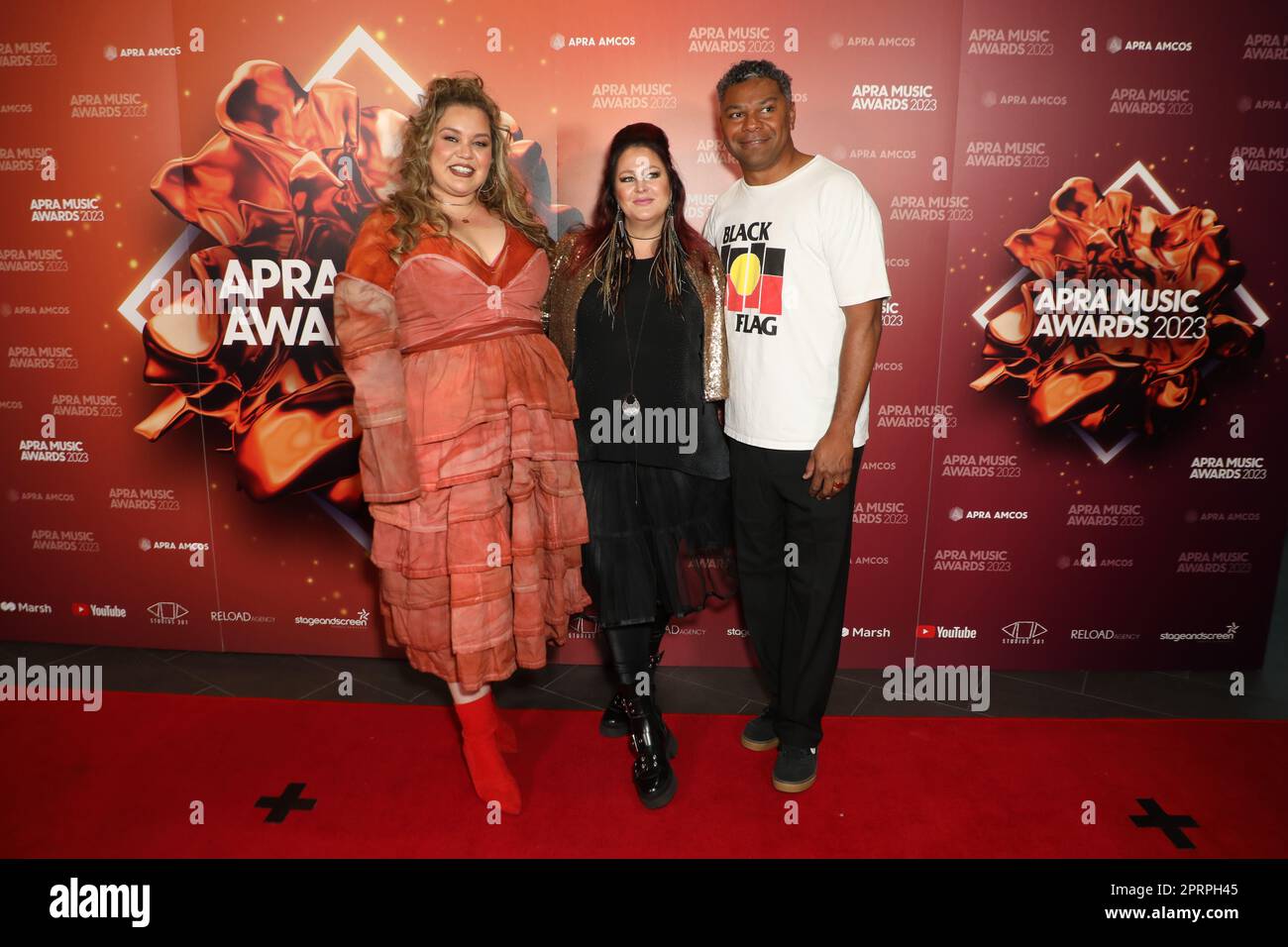 Sydney, Australia. 27th April 2023. Bumpy, Dallas Frasca and Fred Leone ...