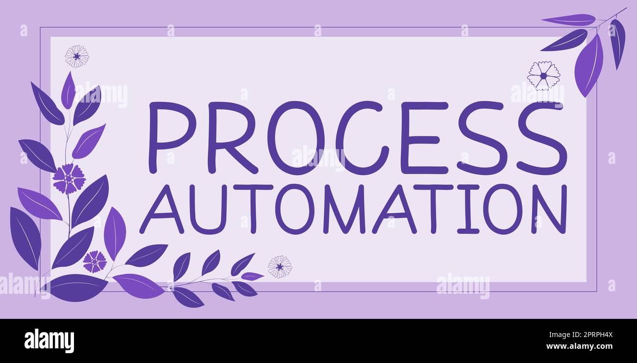 Writing displaying text Process Automation, Business approach the use ...