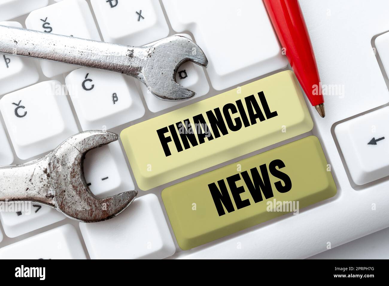 Conceptual display Financial News, Business overview Get Used to Latest ...