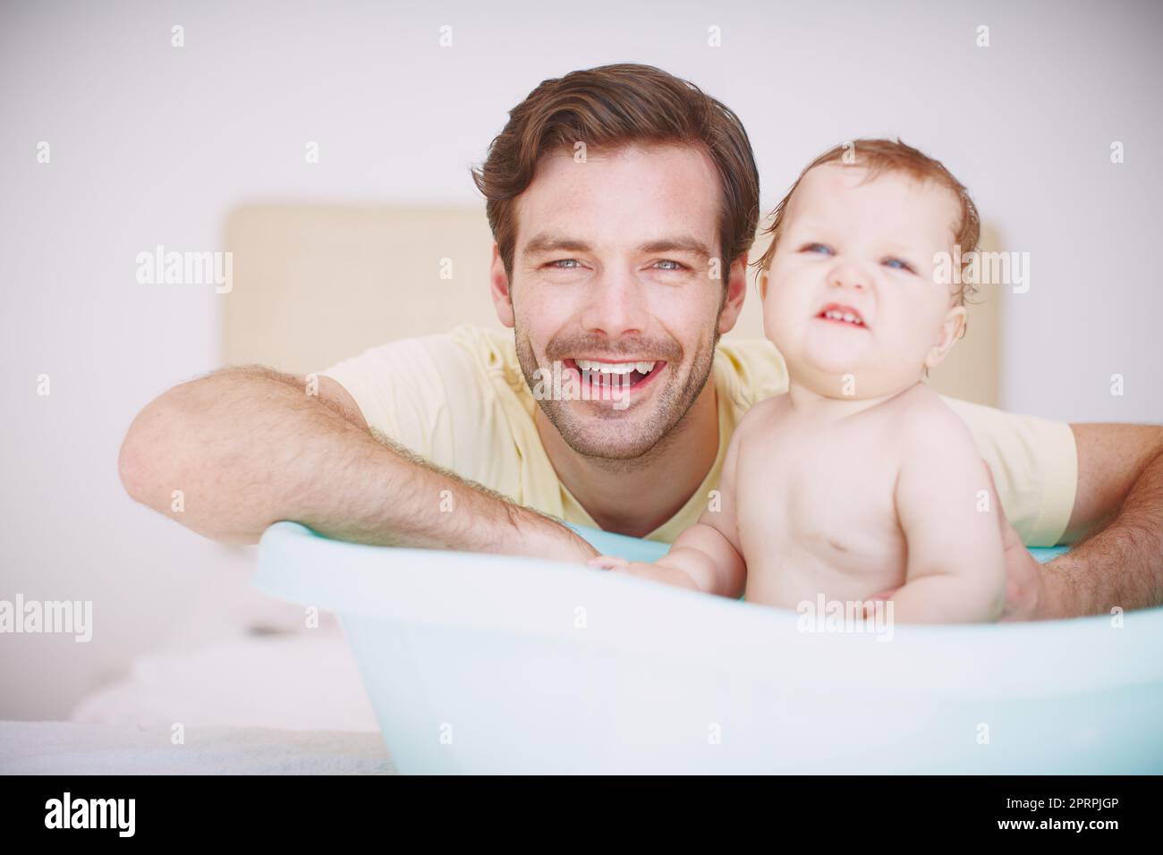 Daughter Getting A Bath