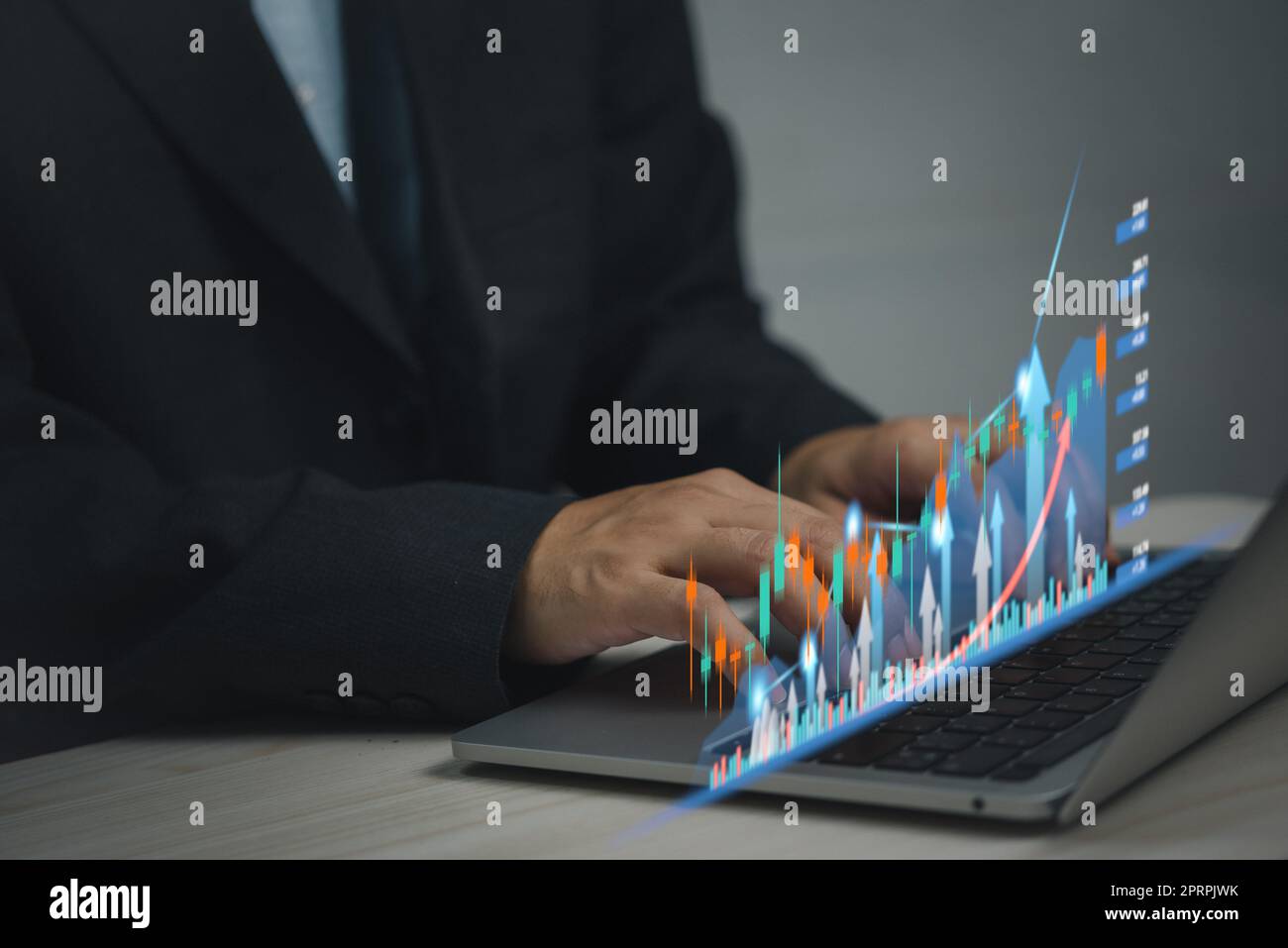 Economic growth chart hi-res stock photography and images - Alamy