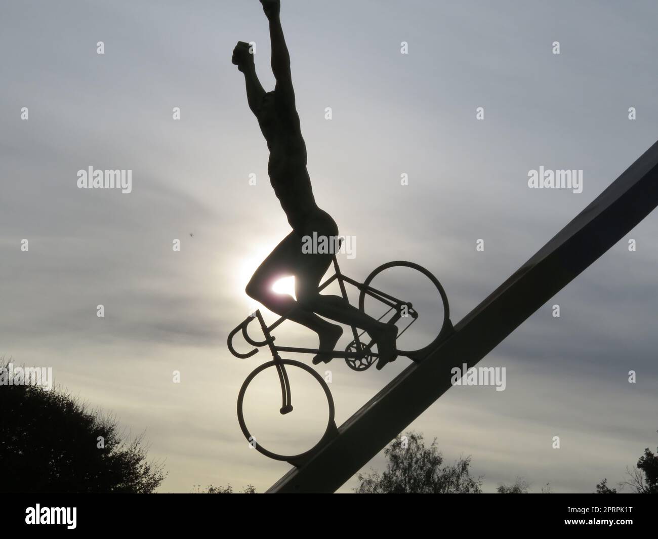 cyclist victory champion winner figure sport effort sacrifice Stock ...
