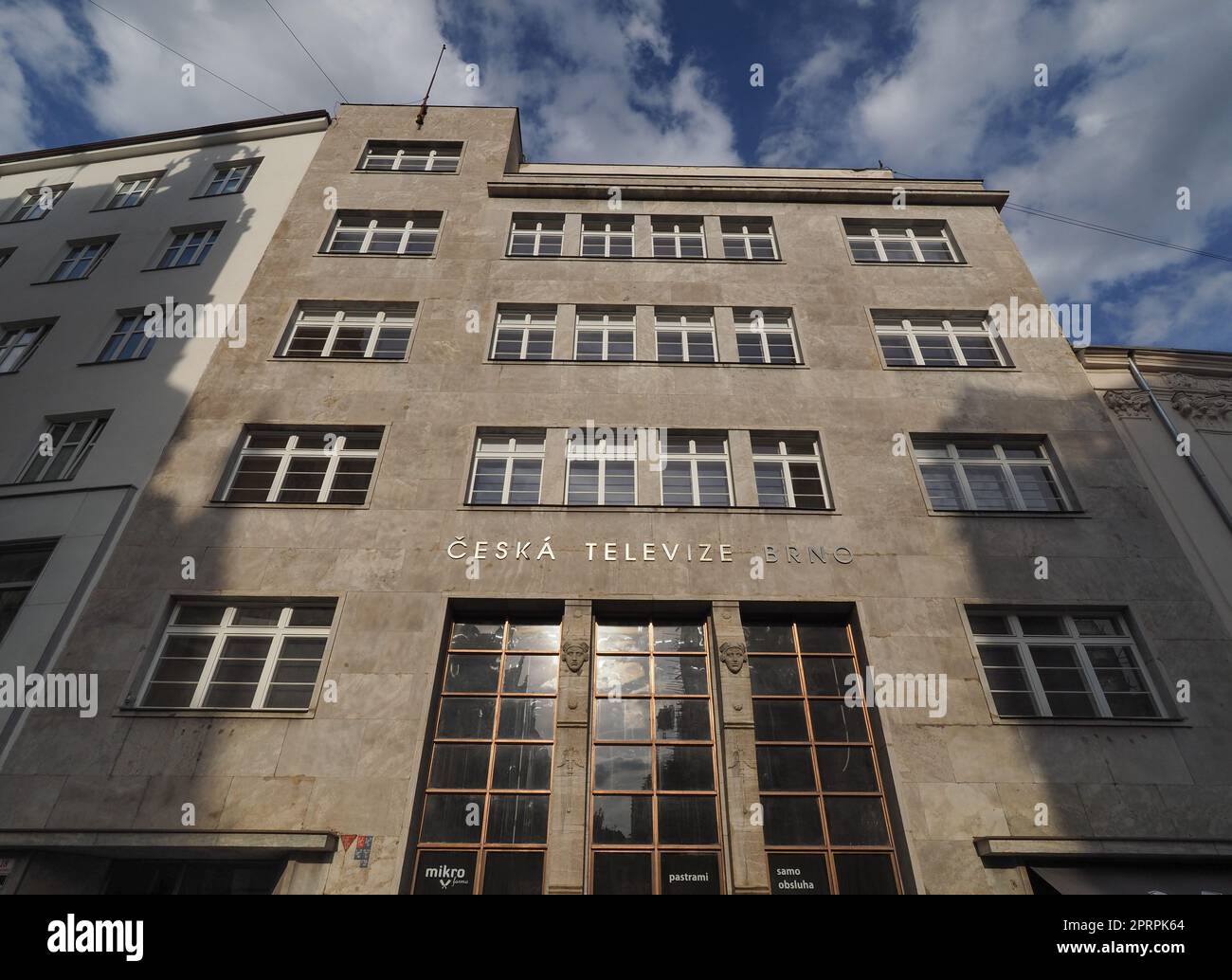 Ceska televize transl. Czech television in Brno Stock Photo - Alamy