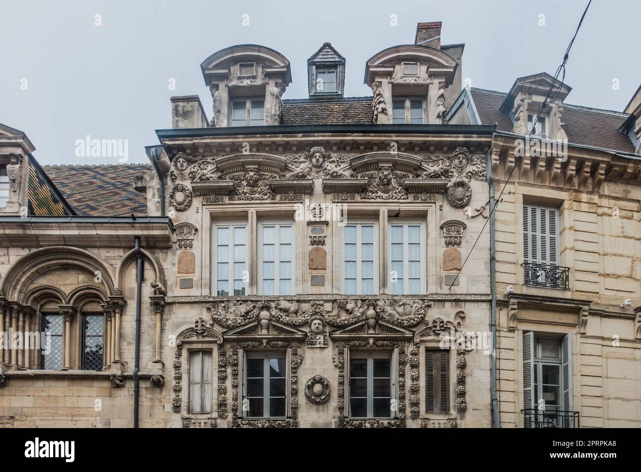 Building facades, Dijon, France Stock Photo - Alamy