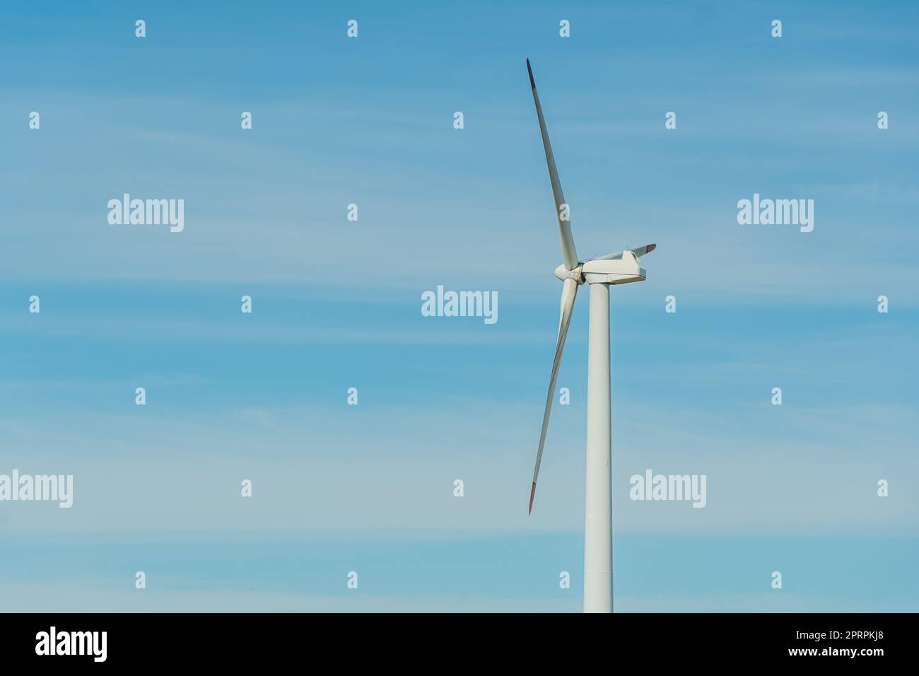 Green energy on wind turbines and wind turbines. Alternative energy ...