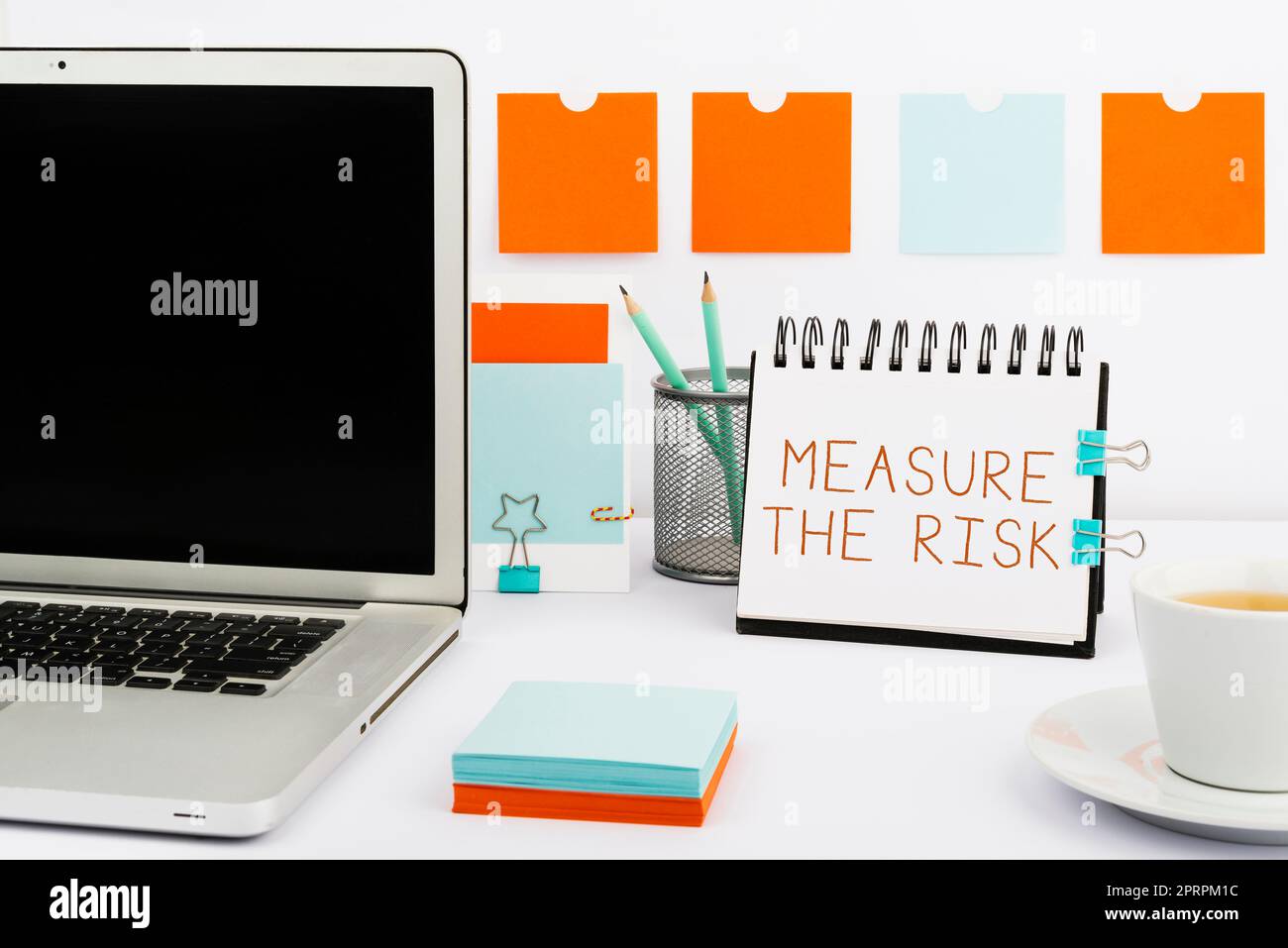 Text caption presenting Measure The Riskdetermine degree of danger ...