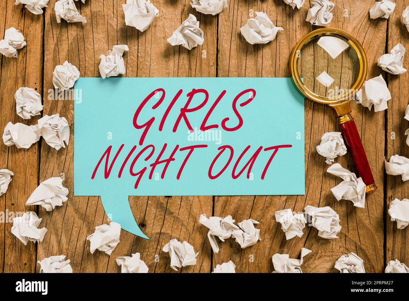 Sign displaying Girls Night OutFreedoms and free mentality to the girls ...