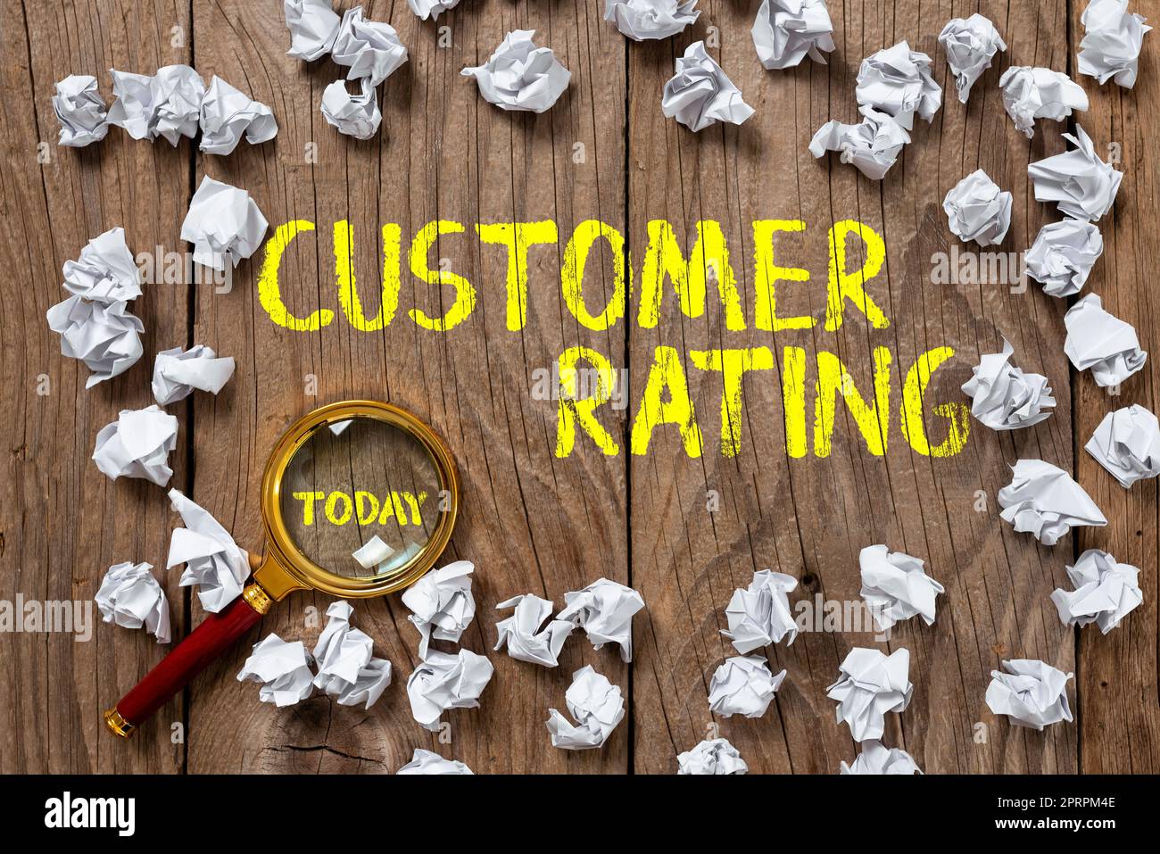 Sign displaying Customer RatingEach point of the customers enhances the ...