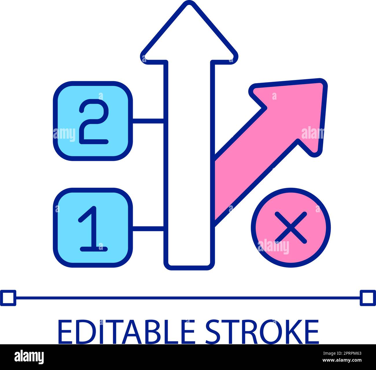 Deviation icon Stock Vector Images - Alamy