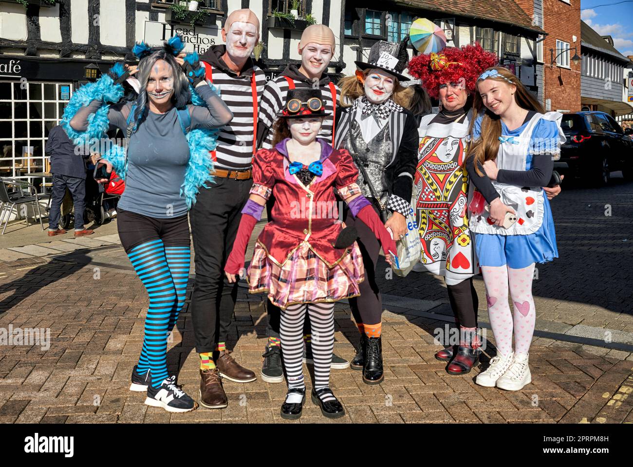 People in fancy dress costume for a fun day treasure hunt. Stratford ...