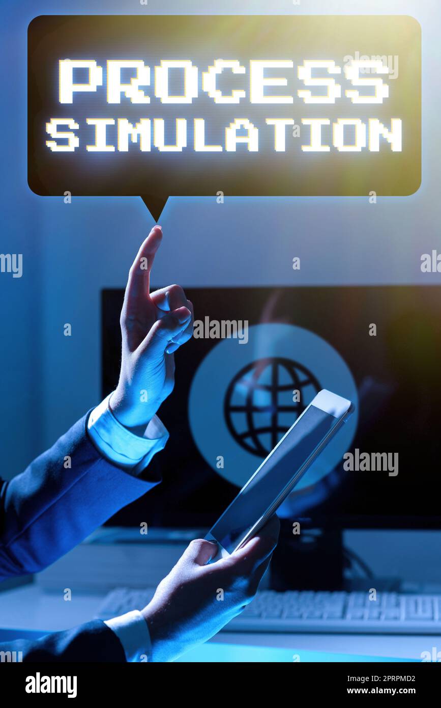 Conceptual caption Process SimulationTechnical Representation Fabricated Study of a system ...